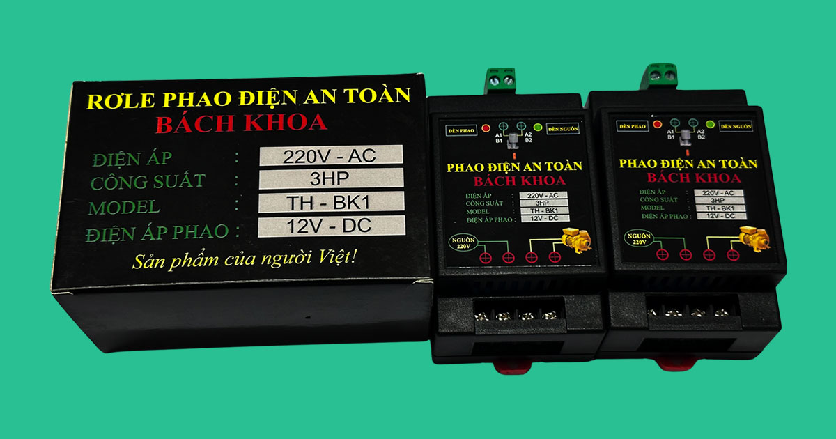 Rơ Le Phao điện An Toàn Bách Khoa 12V Chịu Tải Max 30A